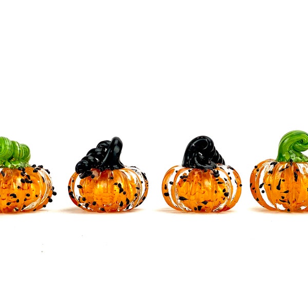 Mini Glass Pumpkin - Etsy