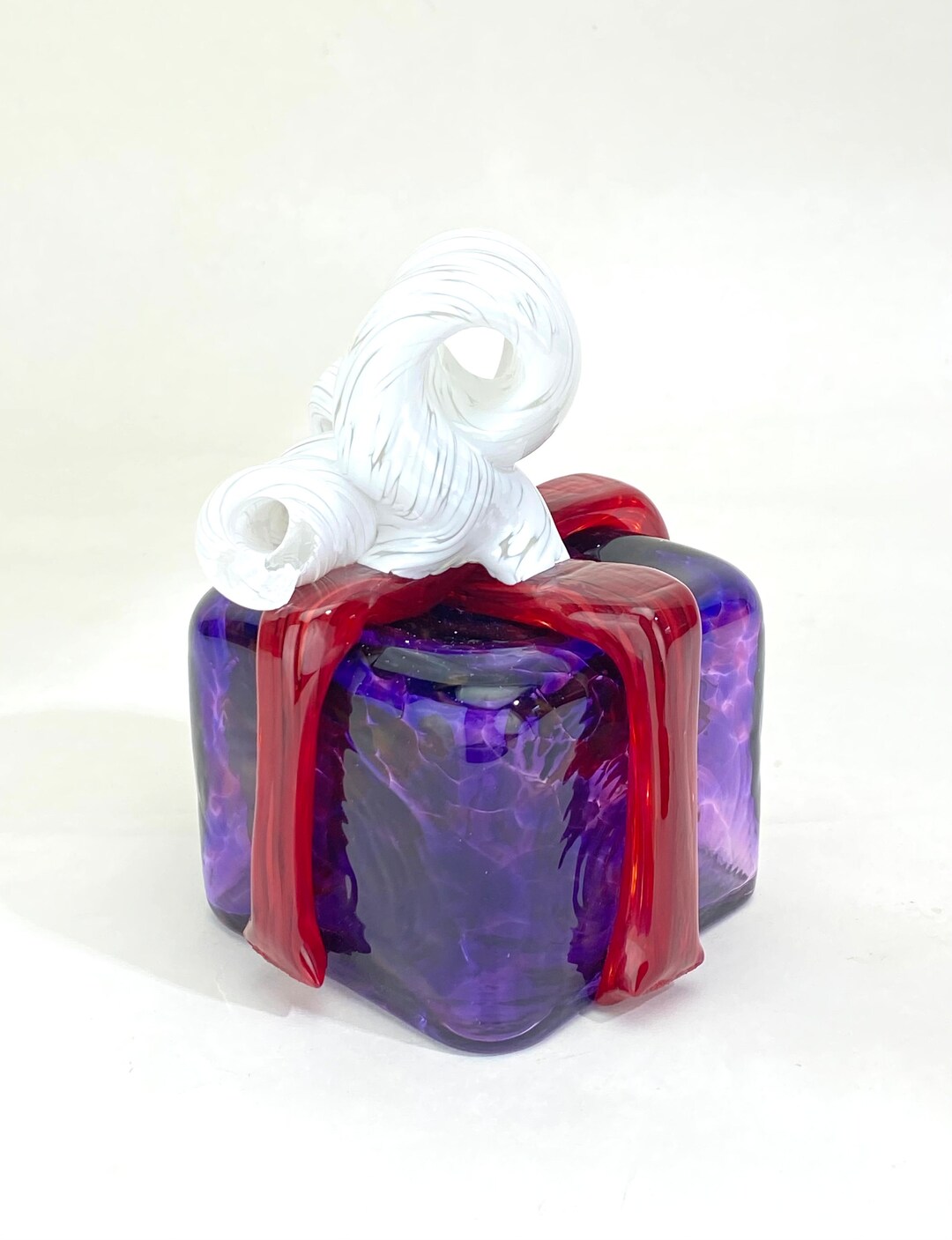 Amethyst Ruby Glass Present - Etsy