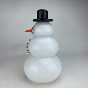 Glass Snowman (one) - Etsy