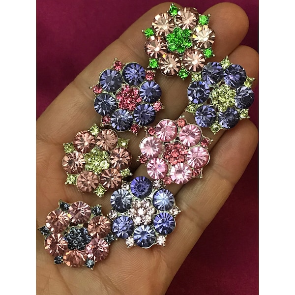 Rhinestone Buttons - Etsy