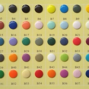 KAM Snaps, 100 Sets, Size 20 T5, Plastic Fastener, Choose From 60 ...