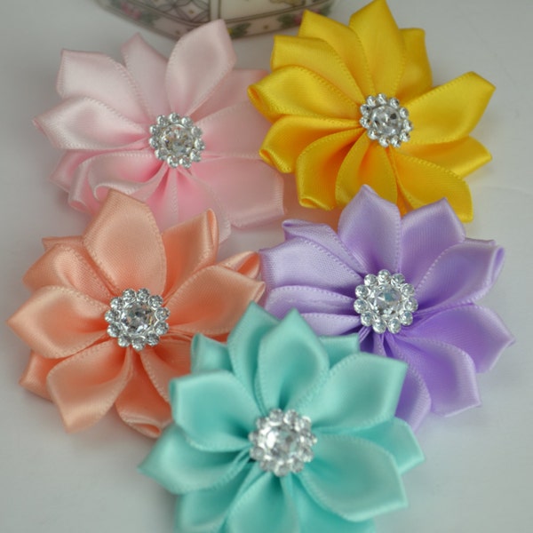 Satin Rosettes - Etsy