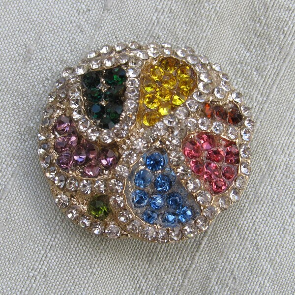 Rhinestone Buttons - Etsy