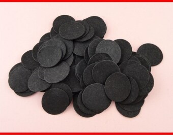 1 Inch Black Felt Circle, Felt Backing, Felt Circles, Headband Supplies ...
