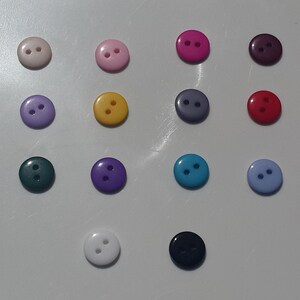 Colorful Buttons 12mm-13mm, Colorful Mixed Colors, 2 Holes, Button for ...