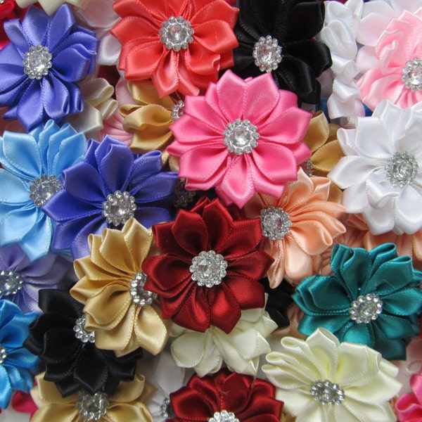Satin Rosettes - Etsy