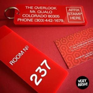 Room 237 - the Overlook Hotel Key Fob/keyring - Inspired by the Shining ...