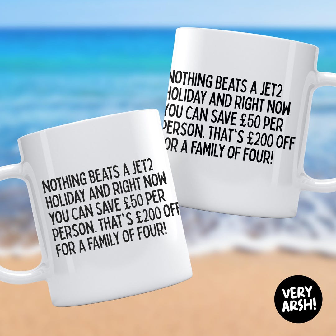 Nothing Beats A Jet2 Holiday Mug | Tiktok Meme Inspired Funny Gift ...
