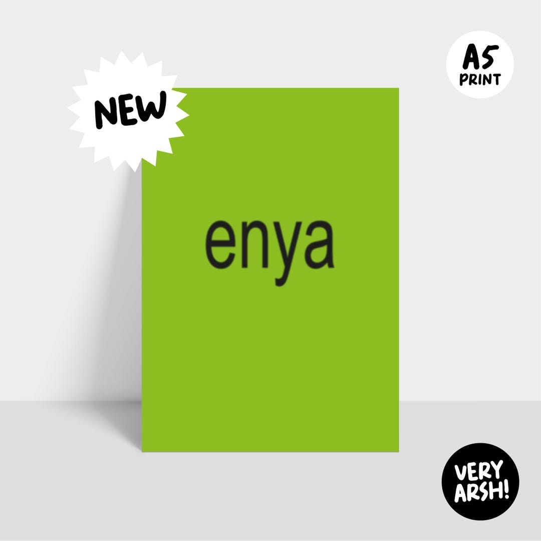 Enya Inspired Colourful Wall Art Print Unframed A5 - Etsy