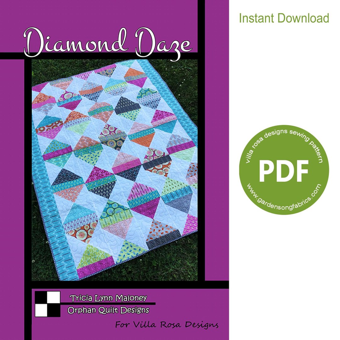 Pattern "diamond Daze" PDF Quilt Pattern by Villa Rosa Designs - Instant Download - Etsy
