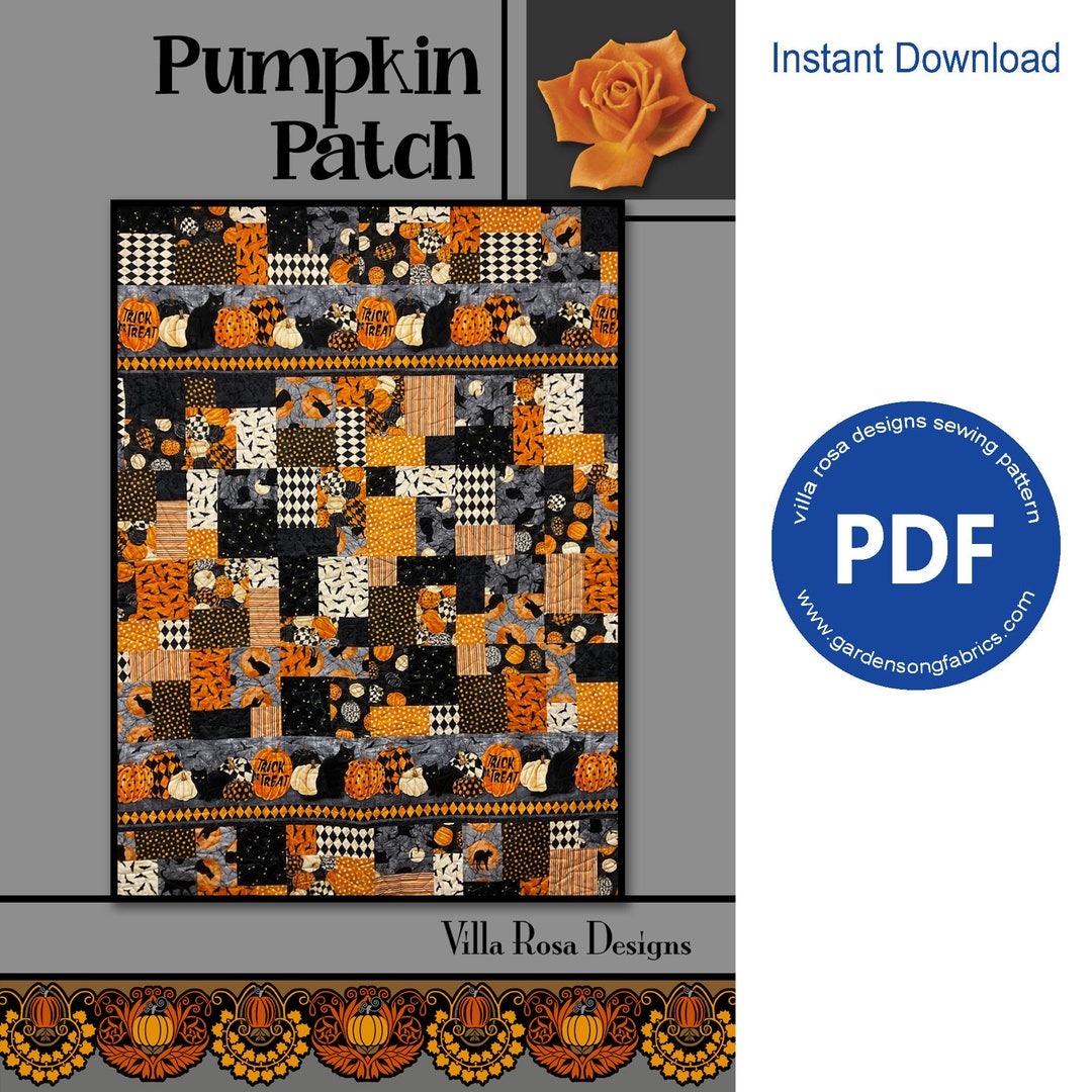 Pattern "pumpkin Patch" PDF Quilt Pattern by Villa Rosa Designs ...