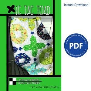 Pattern "tic Tac Toad" PDF Quilt Pattern by Villa Rosa Designs - Instant Download - Etsy