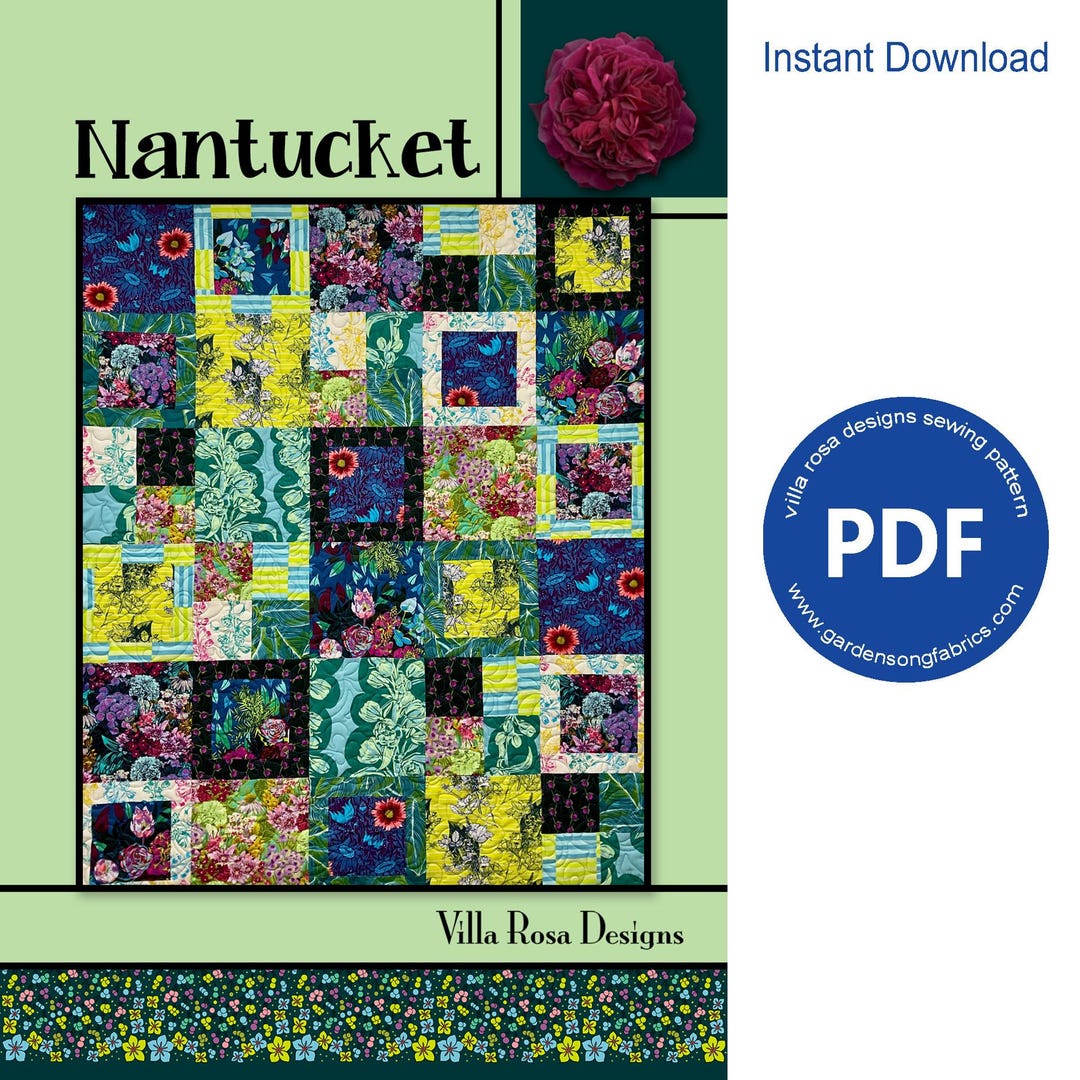 Pattern "nantucket" PDF Quilt Pattern by Villa Rosa Designs - Instant ...