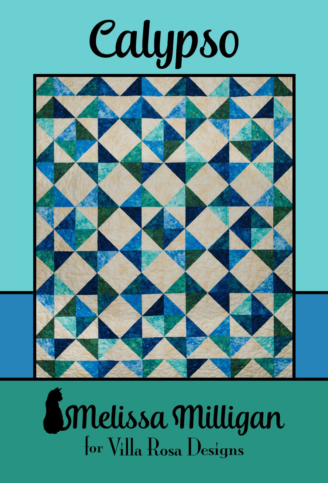 Pattern "calypso" Quilt Pattern MM046 by Villa Rosa Designs Sewing Card Instructions **not a PDF ...