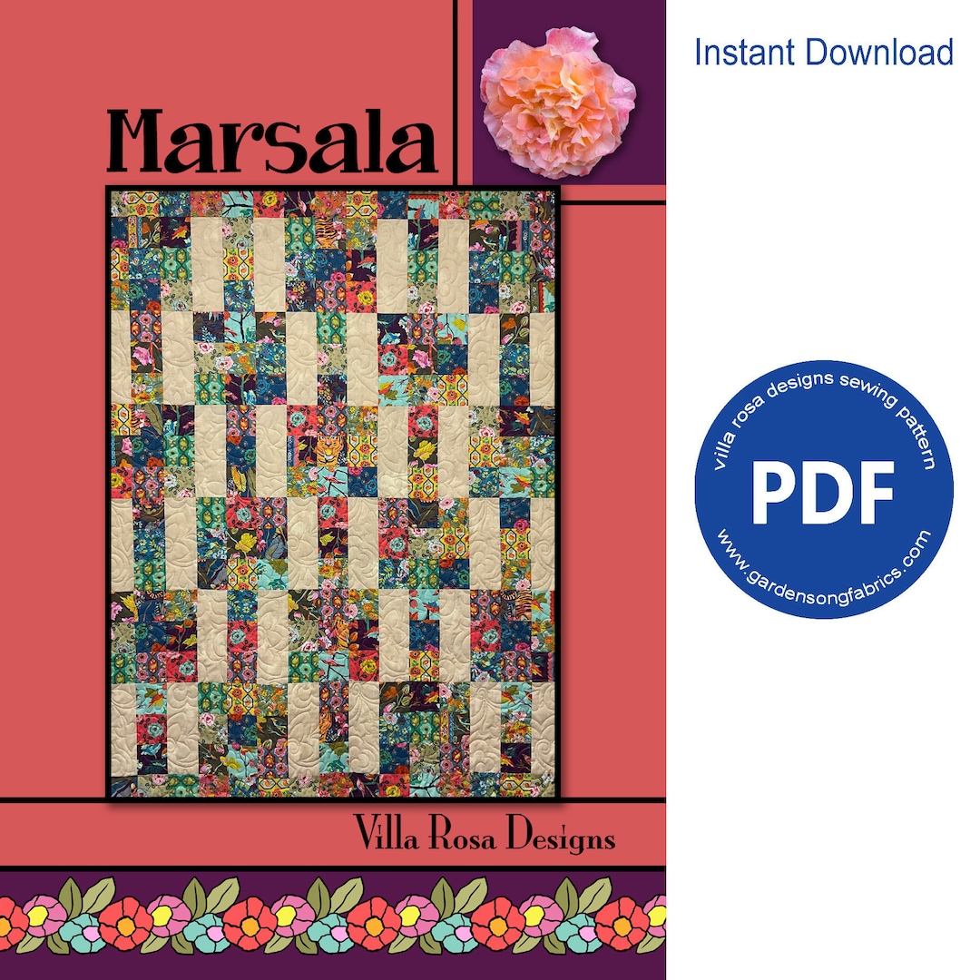Pattern "marsala" PDF Quilt Pattern by Villa Rosa Designs - Instant ...