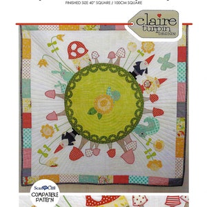 Pattern ''rosies Garden'' Applique Quilt Pattern by Claire Turpin CT102 ...
