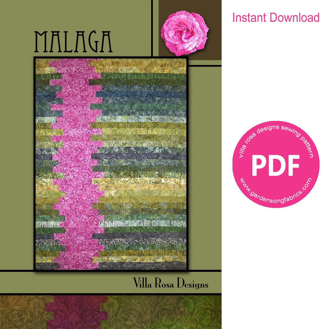 Pattern "malaga" PDF Quilt Pattern RC098 by Villa Rosa Designs - Instant Download - Etsy
