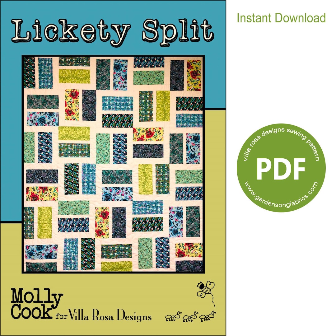Pattern "lickety Split" PDF Quilt Pattern MC016 by Villa Rosa Designs ...