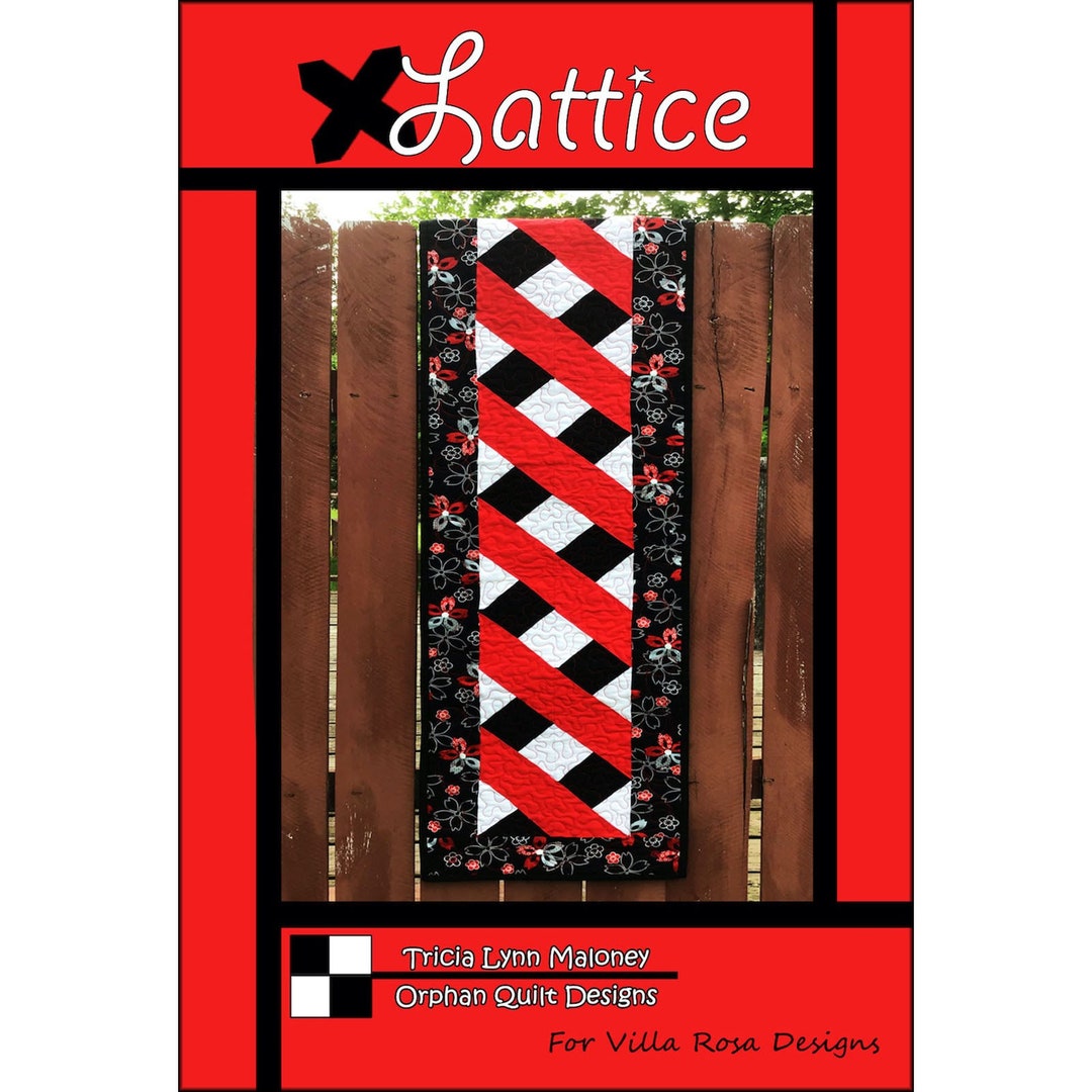 Pattern "lattice" Table Runner by Villa Rosa Designs Sewing Card ...