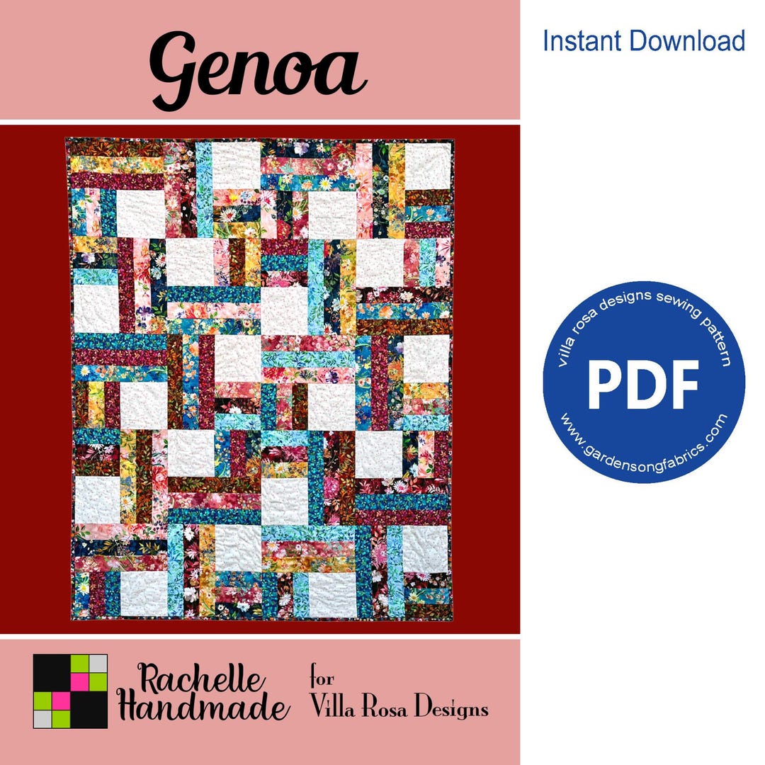 Pattern "genoa" PDF Quilt Pattern RH011 by Villa Rosa Designs - Instant Download - Etsy