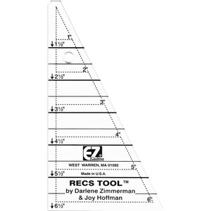 Templates - Tri Recs Triangle Ruler Set 8823753 by EZ Quilting Acrylic ...