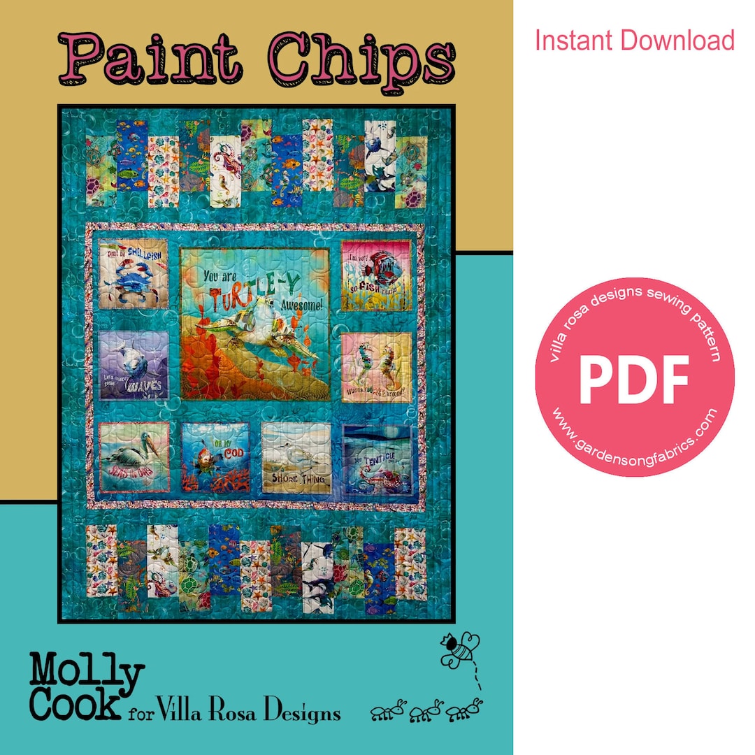 Pattern "paint Chips" PDF Panel Quilt Pattern by Villa Rosa Designs ...
