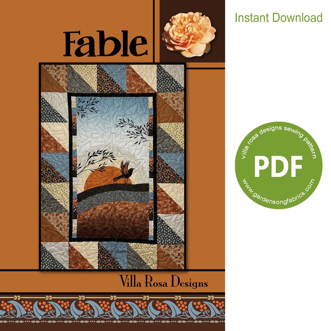 Patrón Fábula PDF Panel Quilt Pattern por Villa Rosa Designs Descarga ...