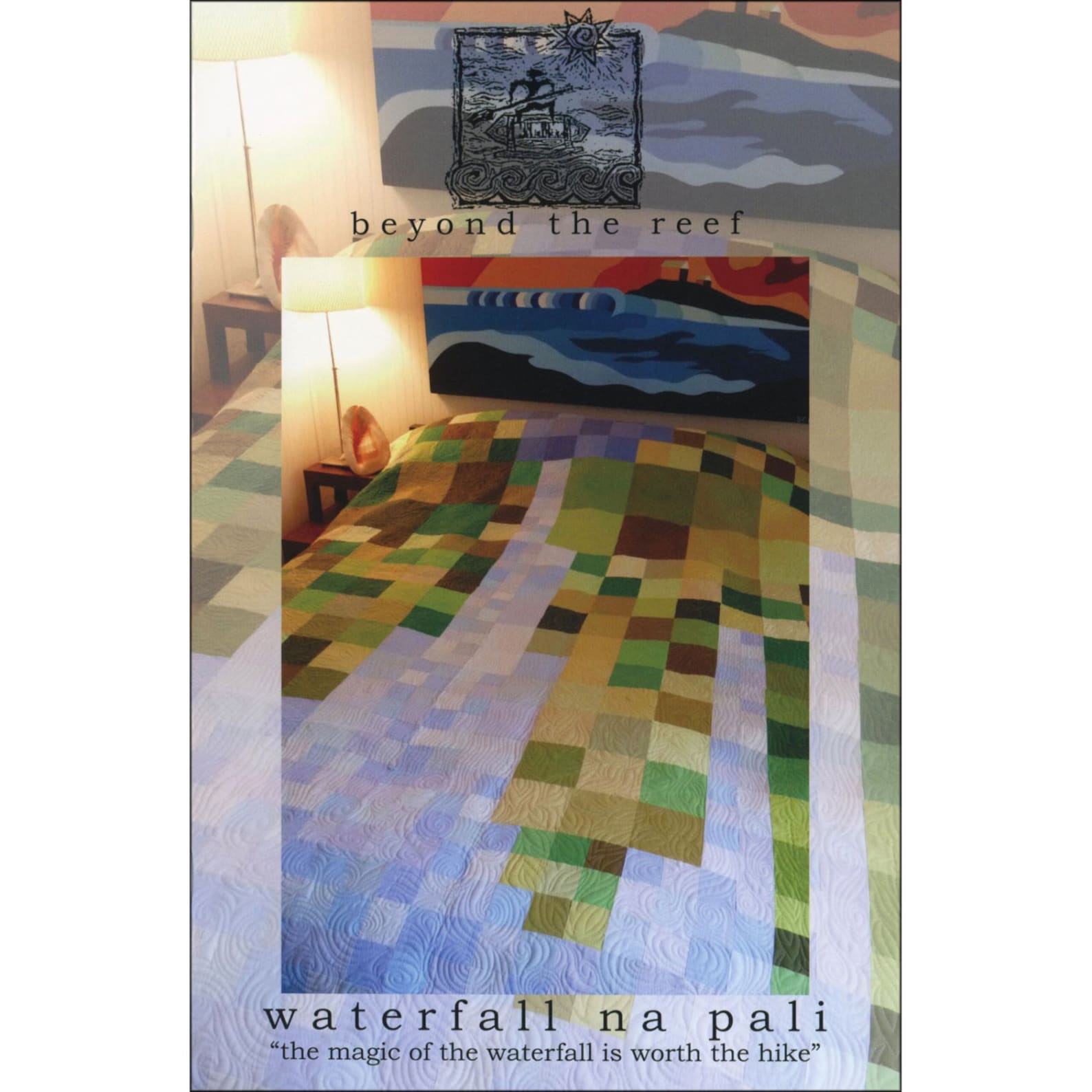 Pattern "waterfall Na Pali'' Quilt Paper Pattern/ Instruction Guide by ...