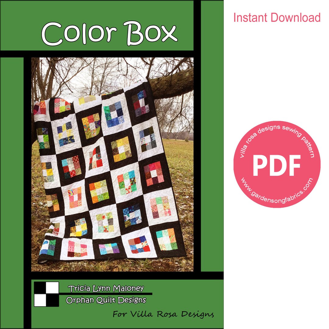 Pattern "color Box" PDF Quilt Pattern by Villa Rosa Designs - Instant ...