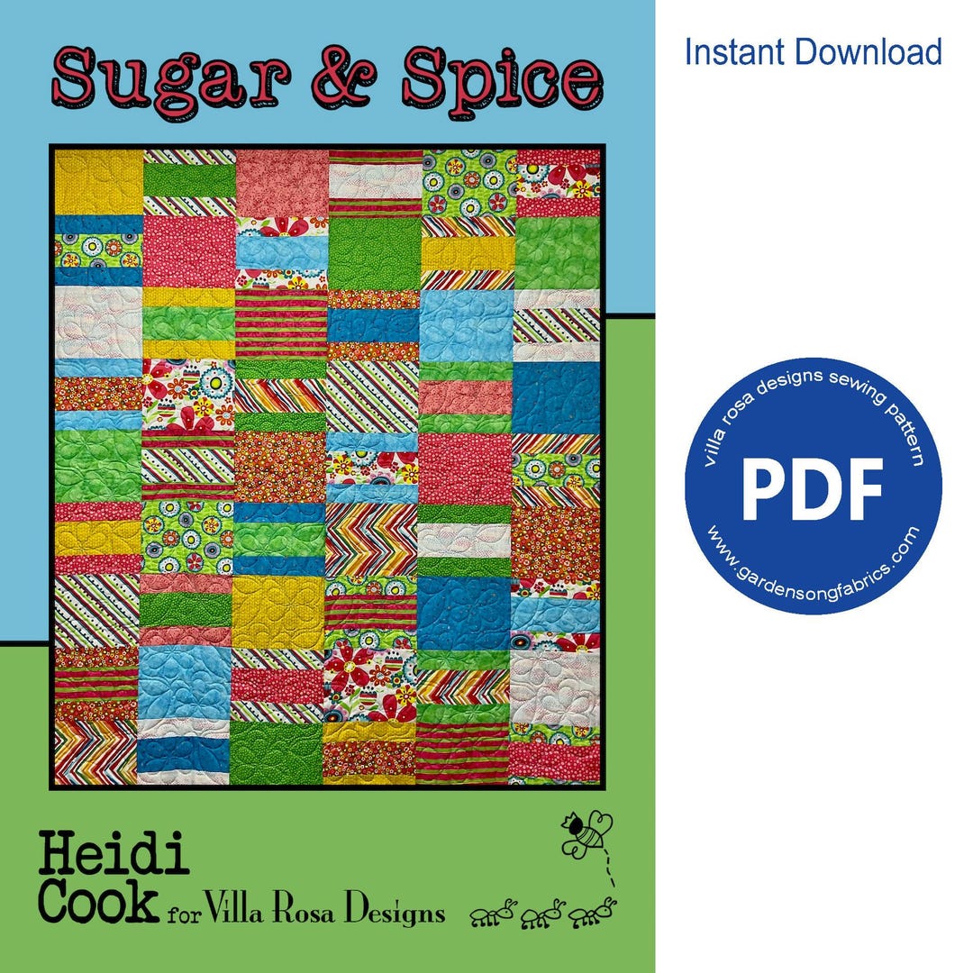 Pattern "sugar & Spice" PDF Quilt Pattern MC071 by Villa Rosa Designs - Instant Download - Etsy