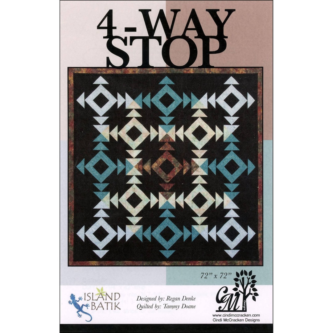 Pattern "4-way Stop Quilt" by Cindi Mccracken (CMD81) Paper Pattern ...