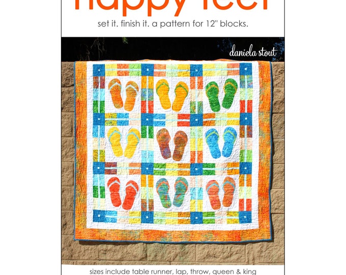 Pattern "happy Feet Quilt Pattern" by Cozy Quilt Designs CQD01180 Paper ...
