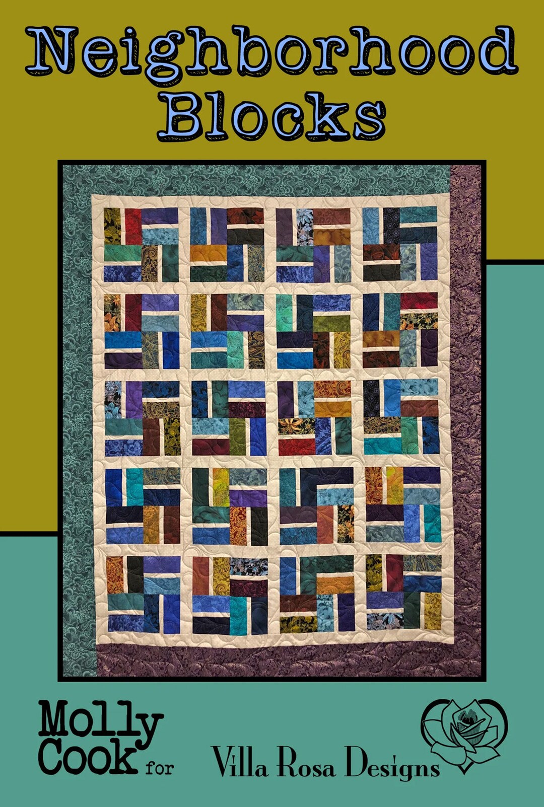 Pattern "neighborhood Blocks" Quilt by Villa Rosa Designs Sewing Card ...