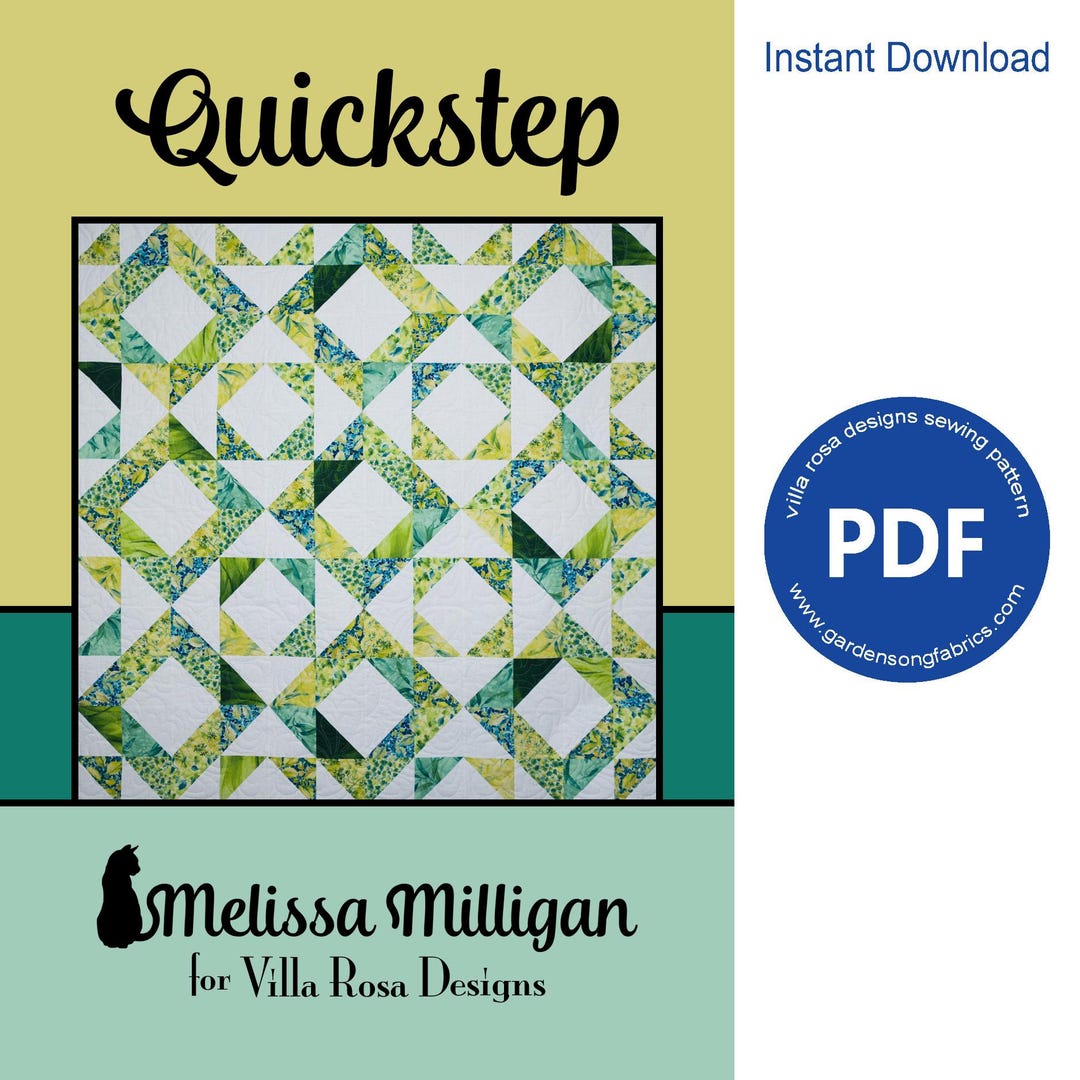 Pattern "quickstep" PDF Quilt Pattern MM045 by Villa Rosa Designs - Instant Download - Etsy