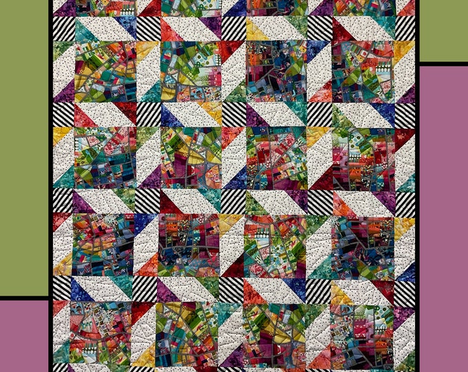 Pattern ocean Path by Kitty Wilkin for Quilt Theory QTH03 Quilt Sewing Card Pattern - Etsy