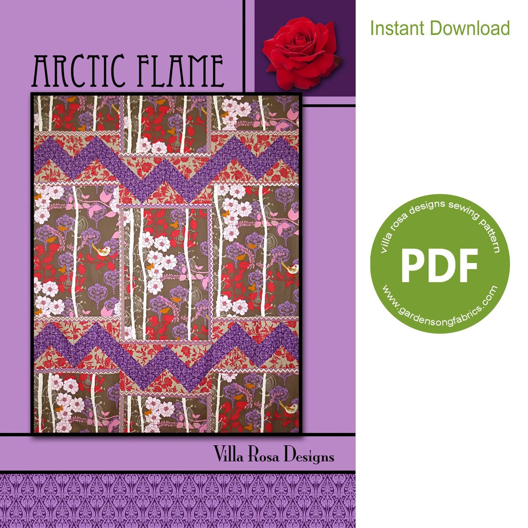 Pattern "artic Flame" PDF Quilt Pattern by Villa Rosa Designs - Instant ...