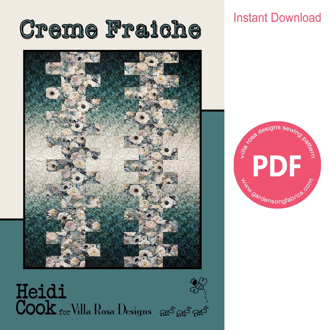 Pattern "creme Fraiche" PDF Quilt Pattern MC109 by Villa Rosa Designs ...
