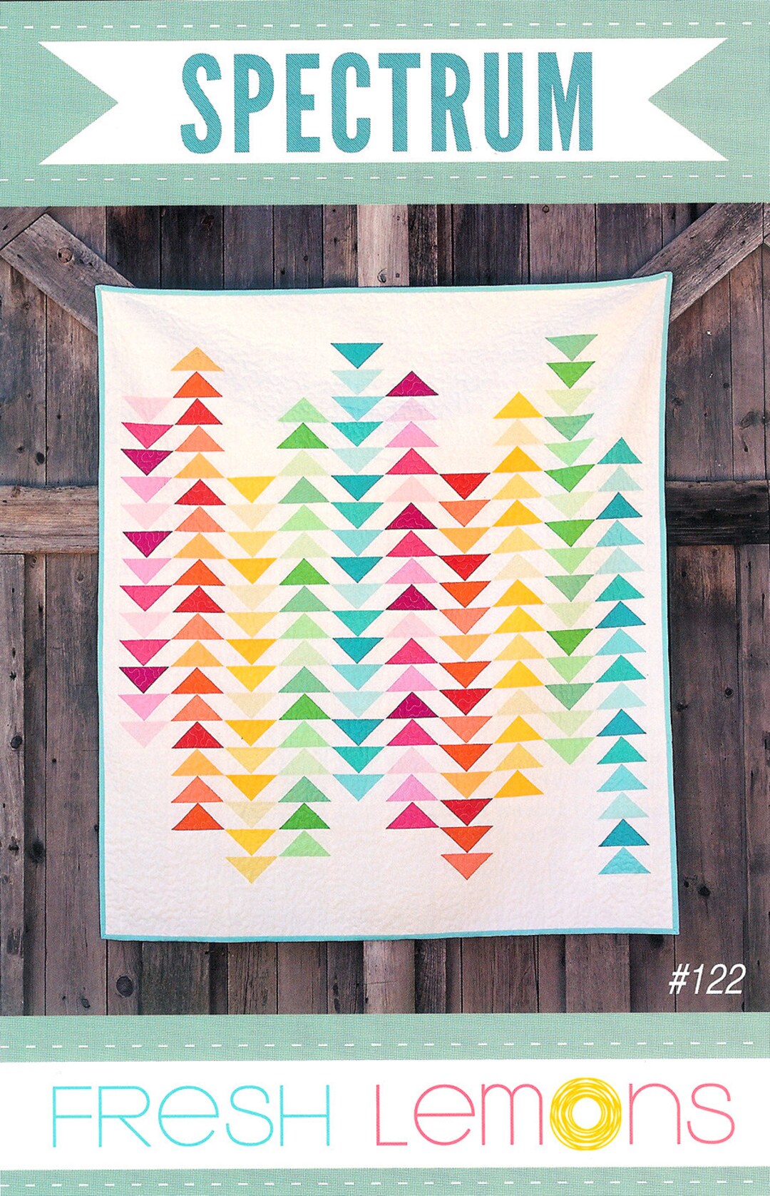 Quilt Pattern ''spectrum'' Quilt Paper Sewing Pattern by Fresh Lemons ...