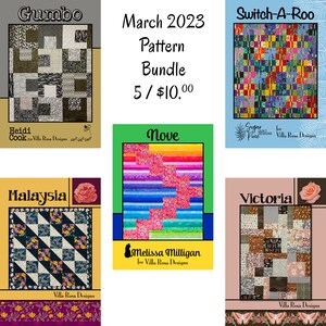 Pattern Bundle March 2023 Patterns by Villa Rosa Digital PDF Instant ...