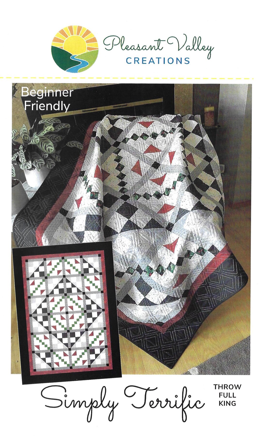 Pattern "simply Terrific Quilt Pattern" PVC471 by Pleasant Valley ...