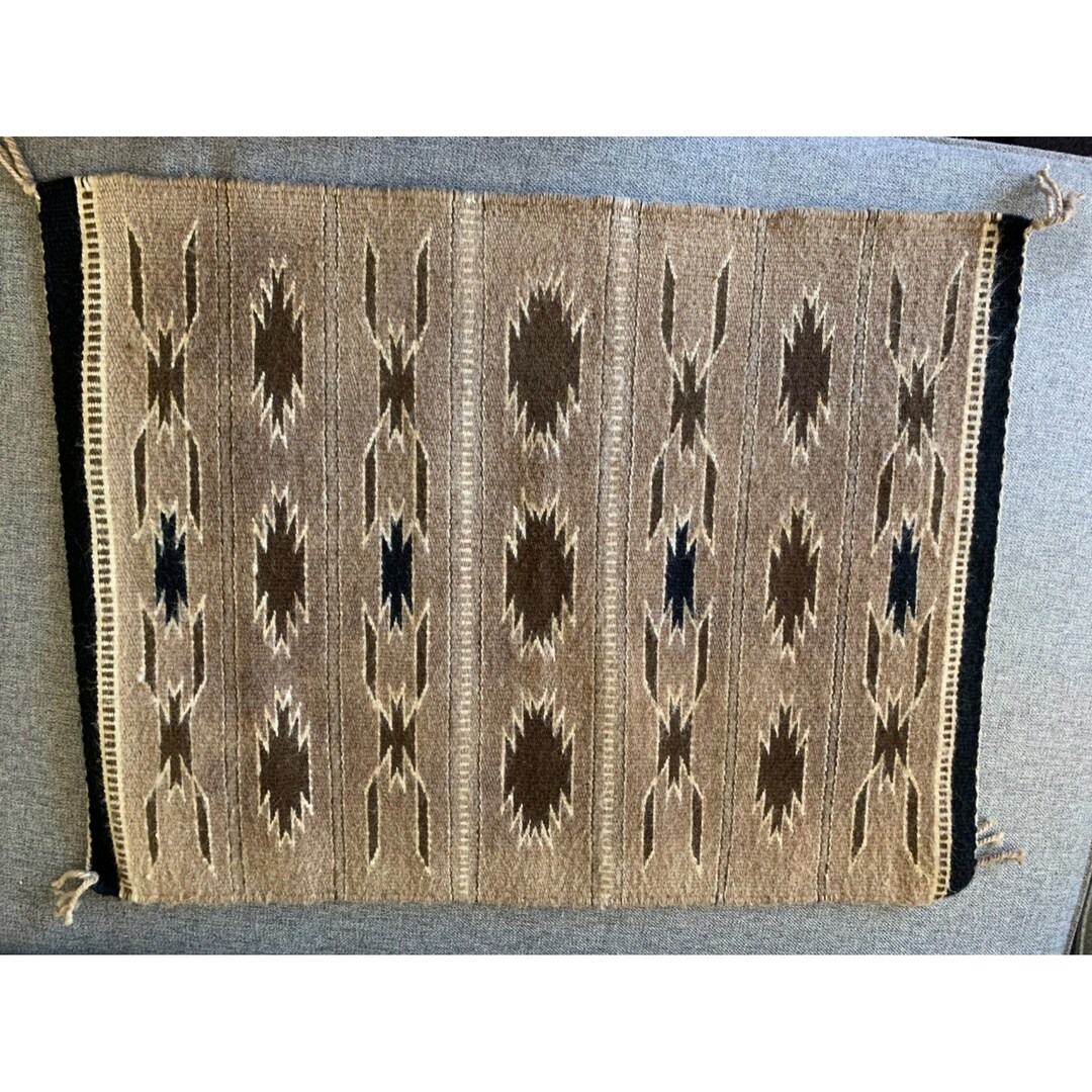 Chinle Hand Woven Navajo Rug Wide Ruins Design Wool 28” X 22" - Etsy