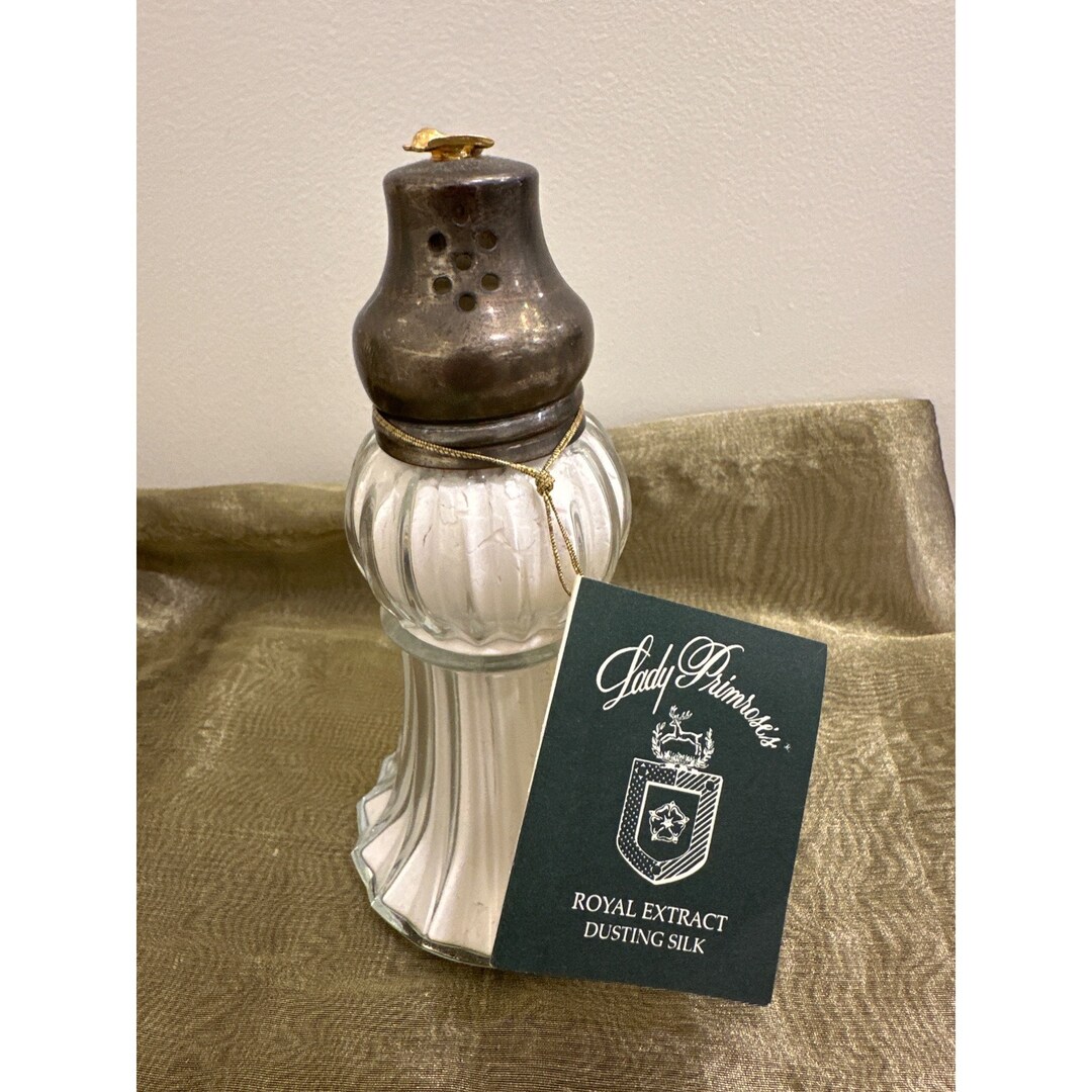 NEW Lady Primrose's Royal Extract Dusting Silk 3 Oz Glass Bottle With ...