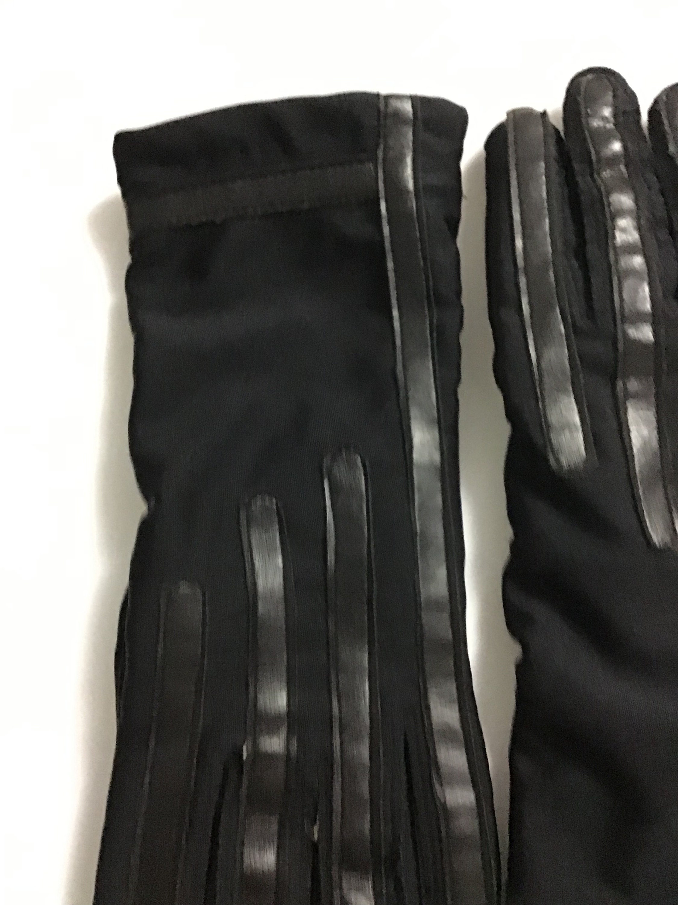 Womens Gloves Black Isotoner Stretchy Leather Detailed - Etsy