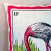SHIPS FREE: La Garza Flamingo Bird Loteria Pillow - Vintage Mexican ...