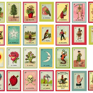 Vintage Mexican Loteria Christmas Ornaments Mexican Christmas, Xmas ...