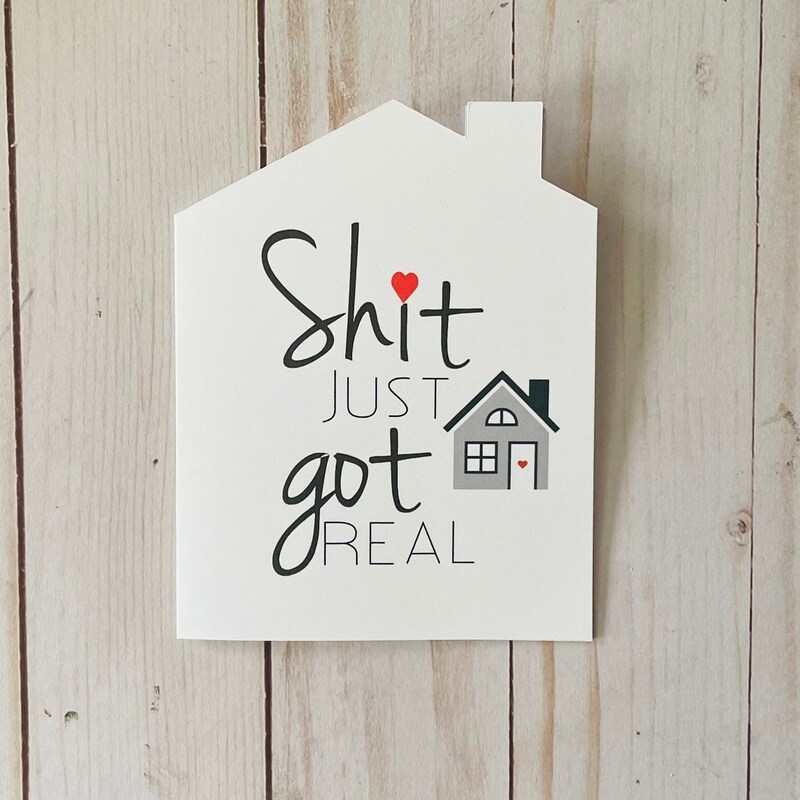 Funny New Home Card - Etsy