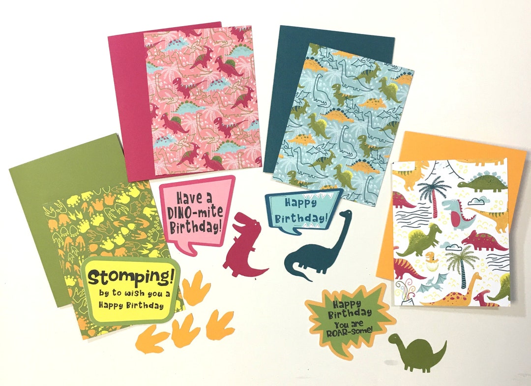 Dinosaur Cards, Dino Cards, Kids Cards, Birthday Cards for Kids ...