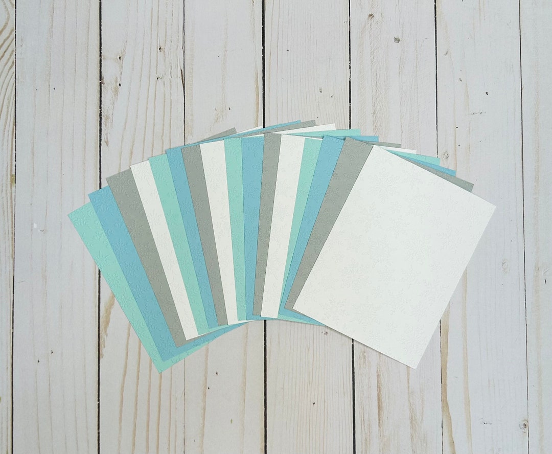 Embossed Snowflake Cardstock: Winter Card Making Toppers (4" X 5.25 ...