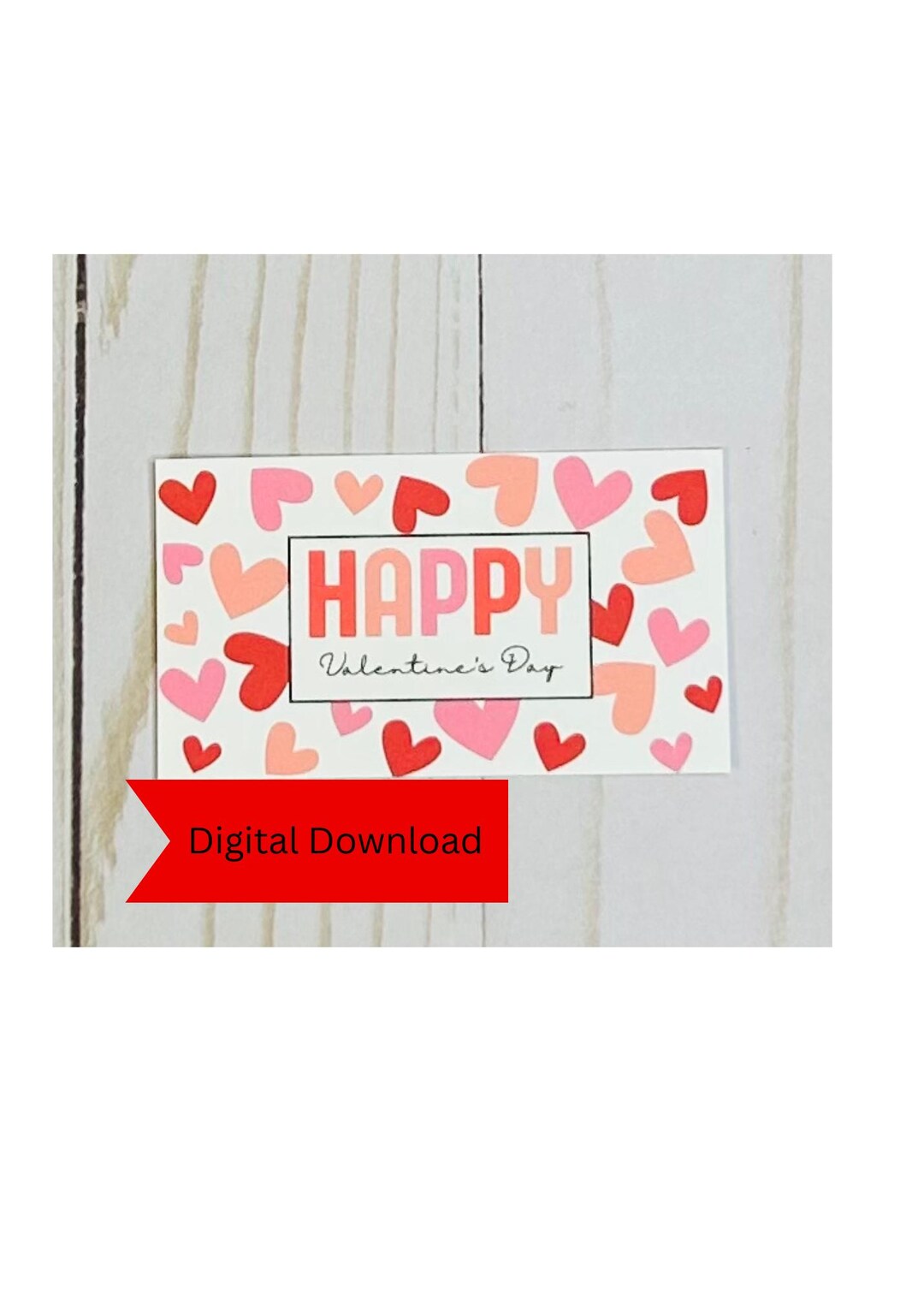 Printable Valentine Gift Tag, Happy Valentines Day Gift Tag, Gift Tags ...