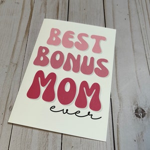 Printable Bonus Mom Card, Printable Card for Mother's Day, Best Bonus ...